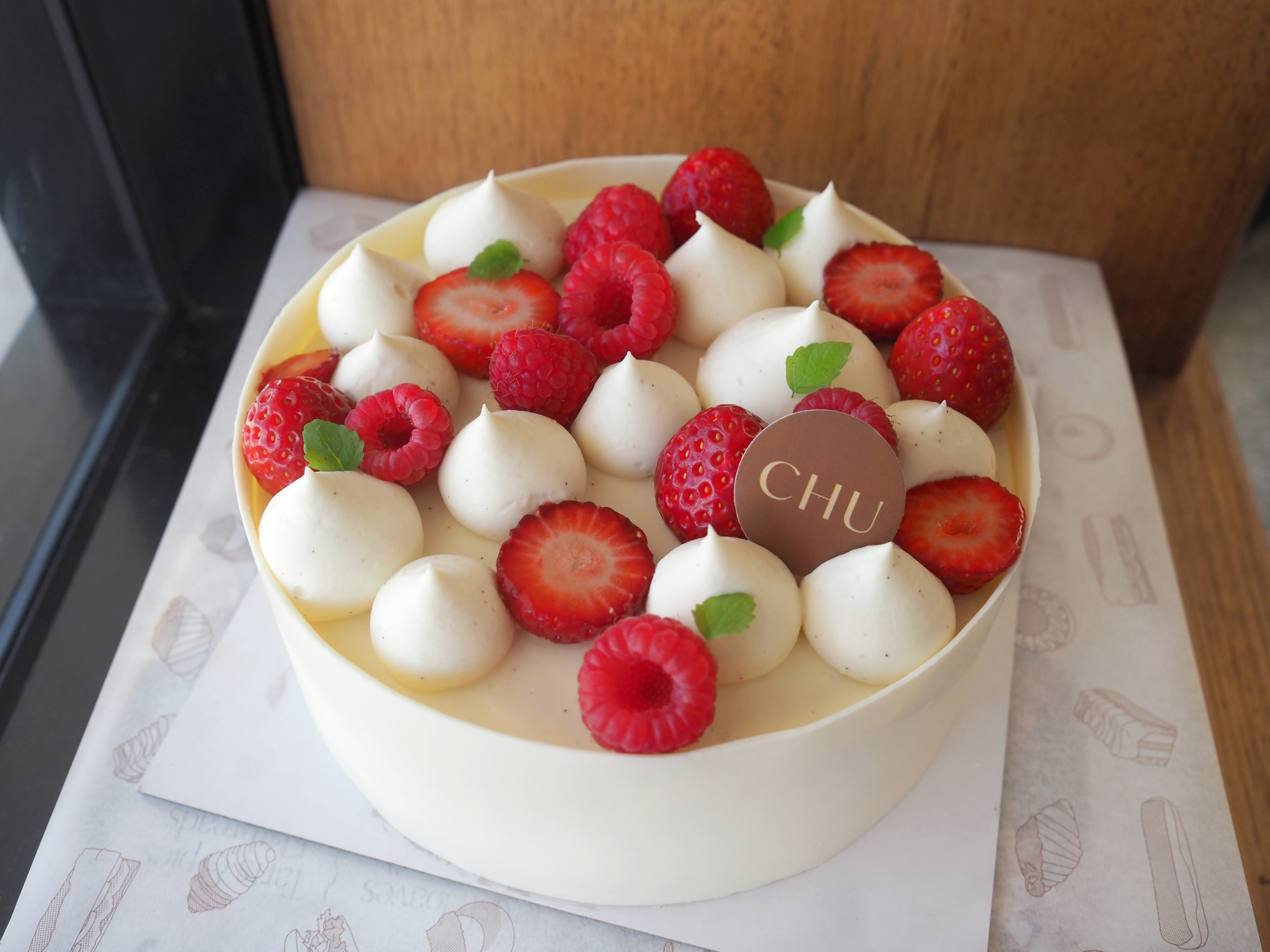 Raspberry Opalys Gâteau | CHU BAKERY